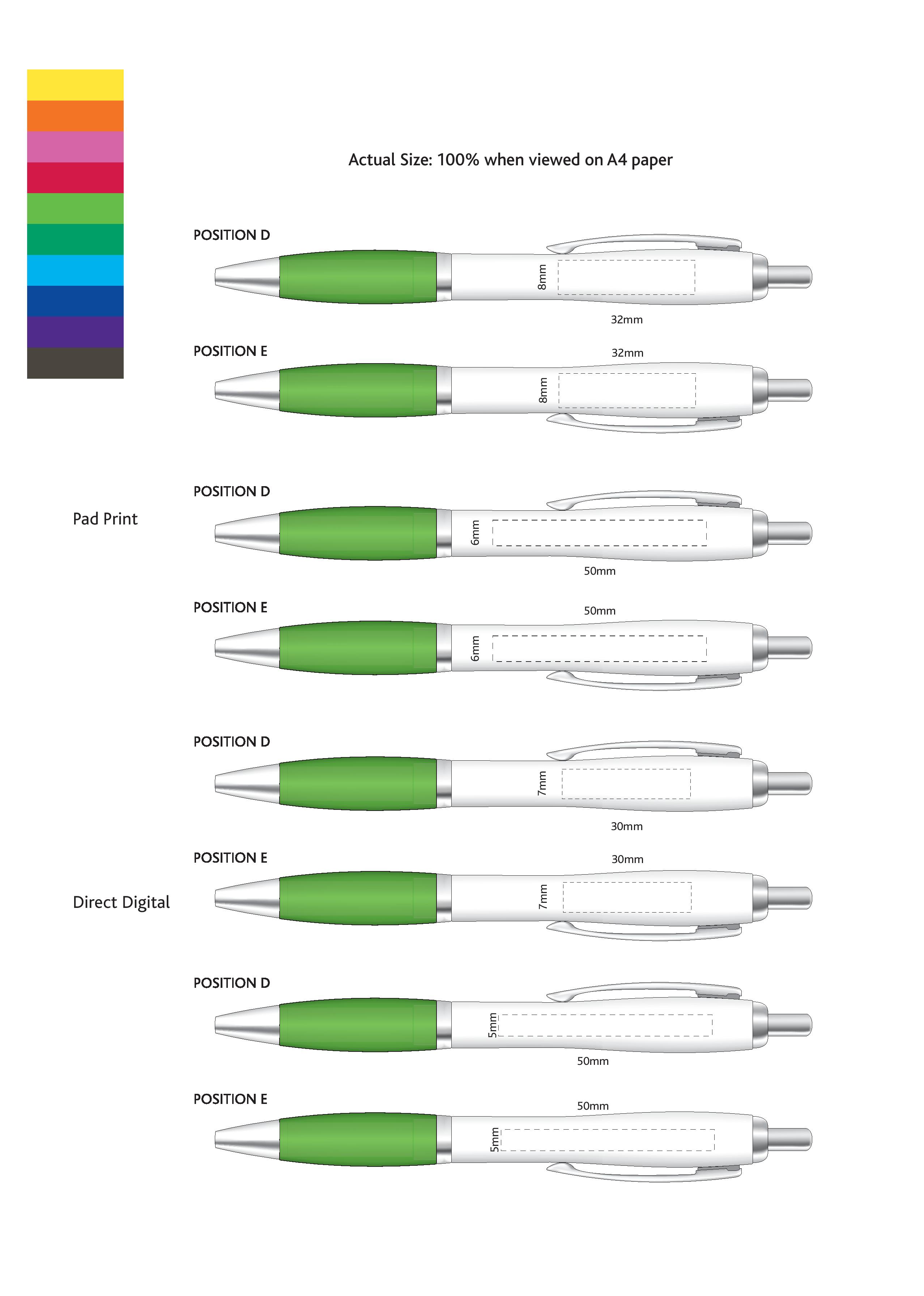 Posh White Barrel Pen - Promotional Products, Trusted by Big Brands ...