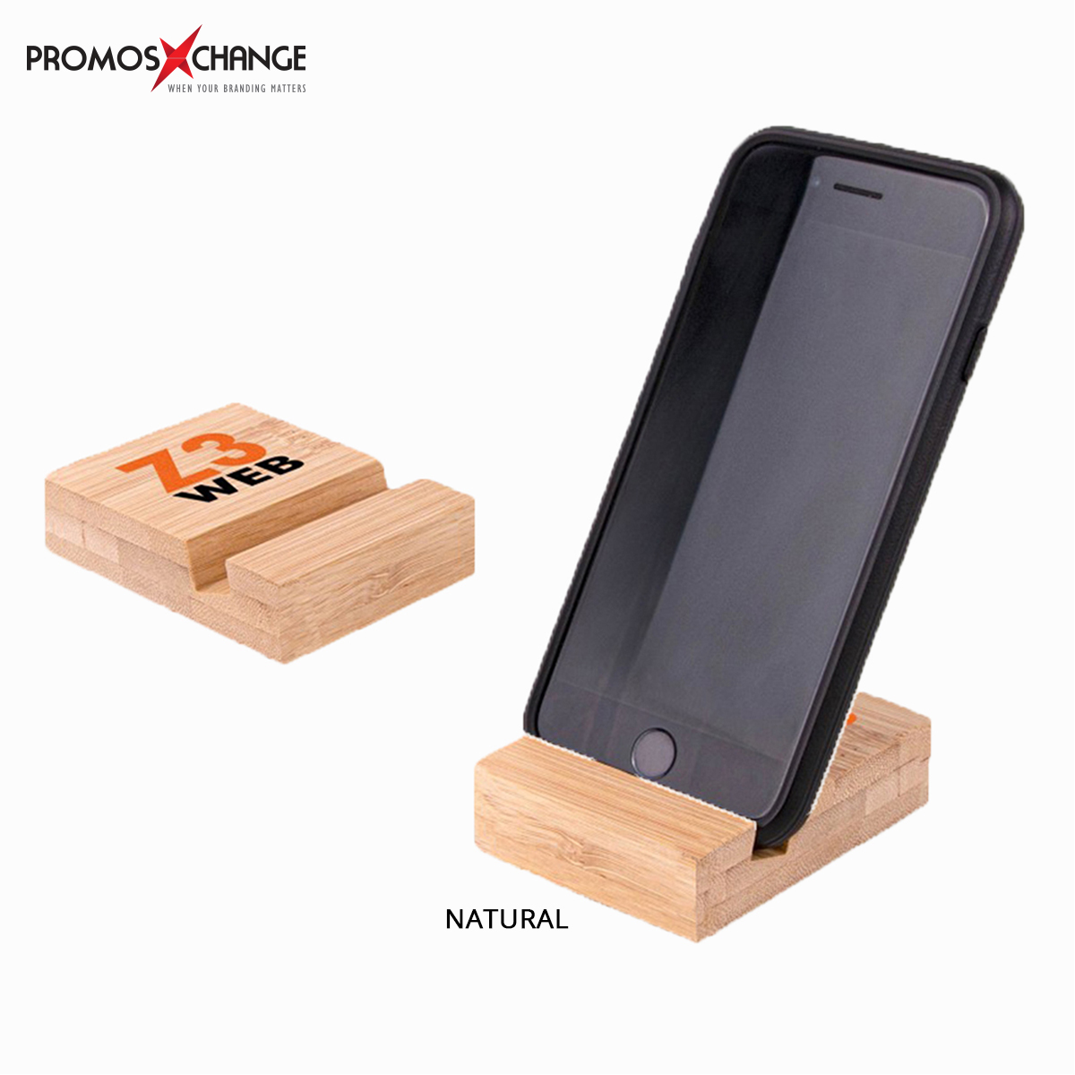 Bamboo Phone Stand - Promotional Products, Trusted by Big Brands ...