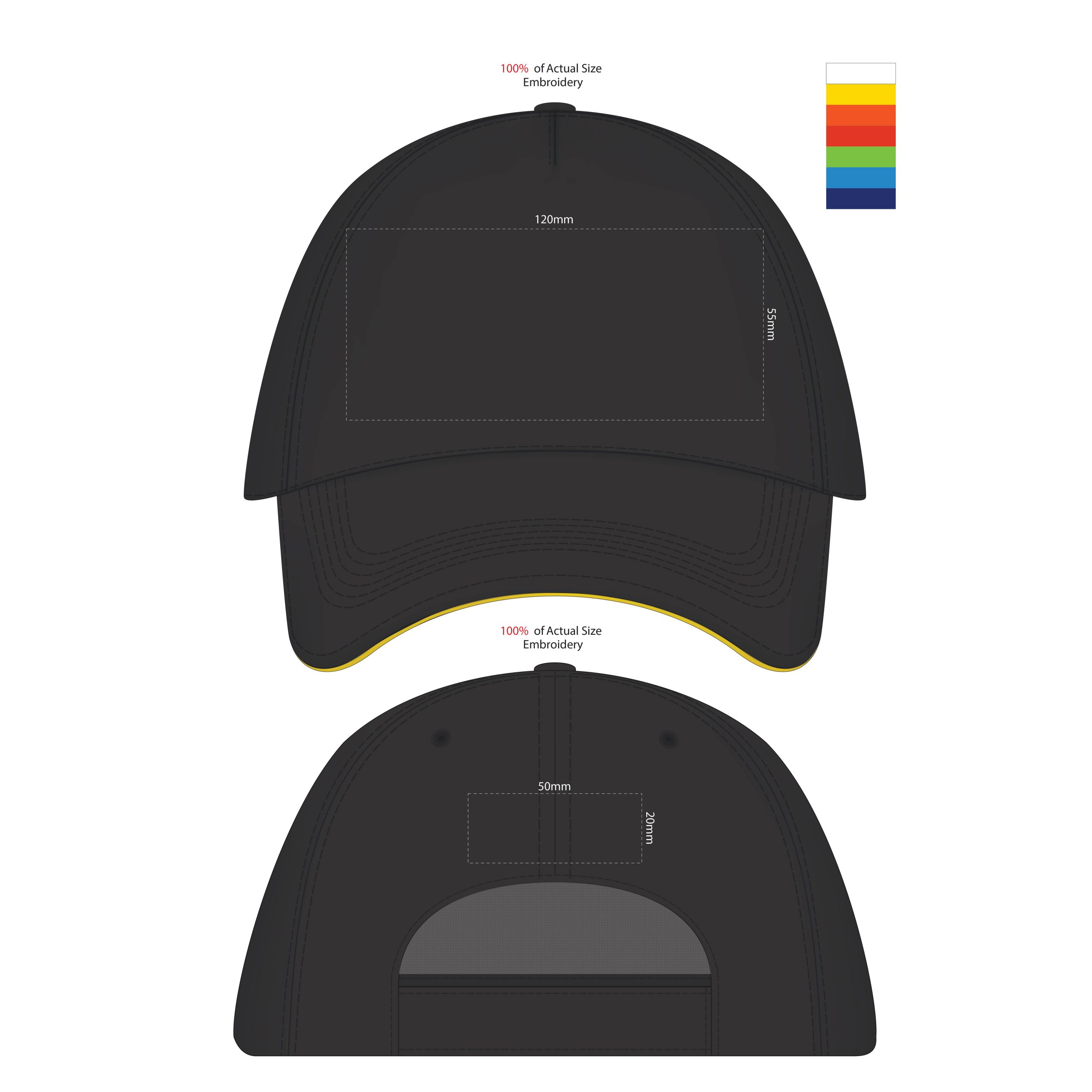 100% Cotton Two-Tone Premium Cap - Promotional Products, Trusted by Big ...