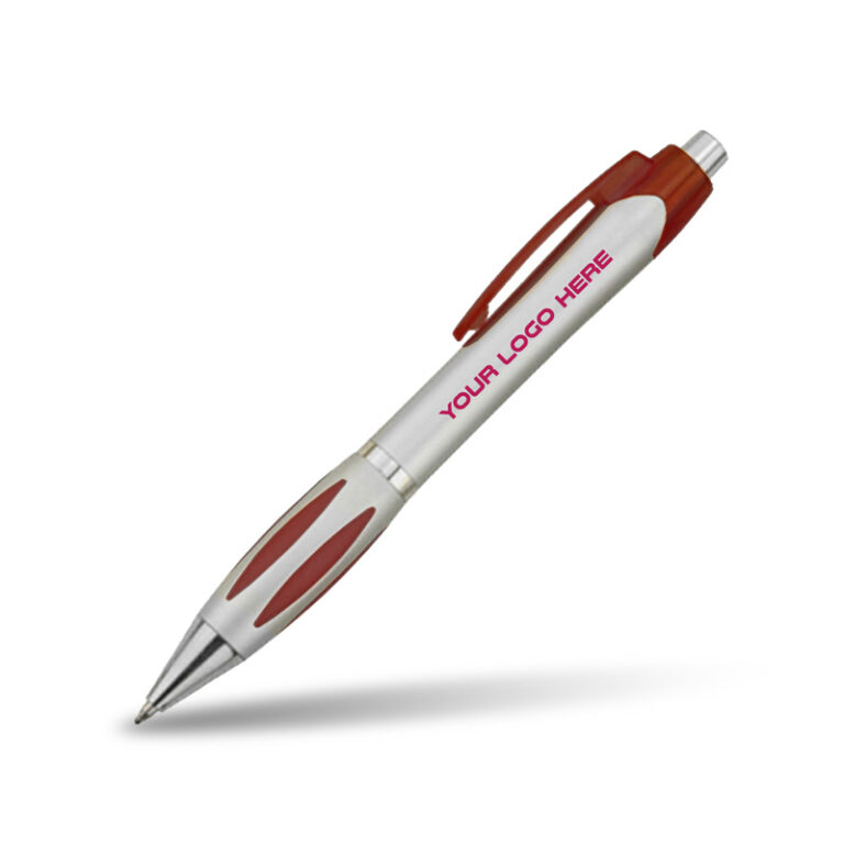 Clear Coloured Clip Pens